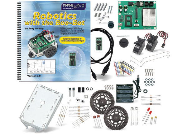Boe-Bot® Robot Kit (USB) - Parallax | Mouser