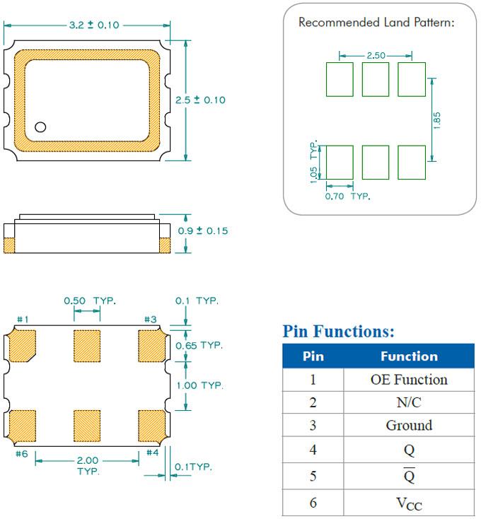 NX Ultra-Low Jitter PLL Crystal Oscillators - Diodes Inc | Mouser