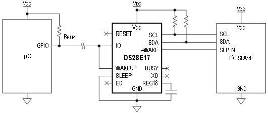 DS28E17 1-Wire-to-I2C Master Bridge - Analog Devices / Maxim Integrated | Mouser
