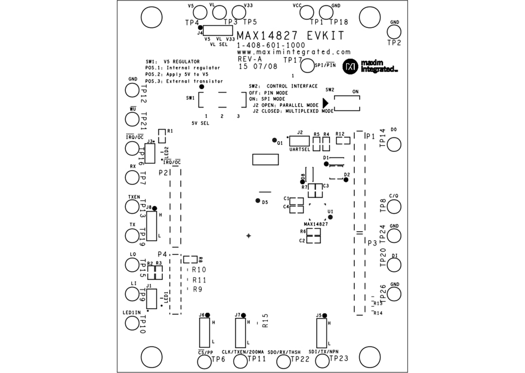 MAX14827EVKIT Evaluation Kit - Analog Devices / Maxim Integrated | Mouser