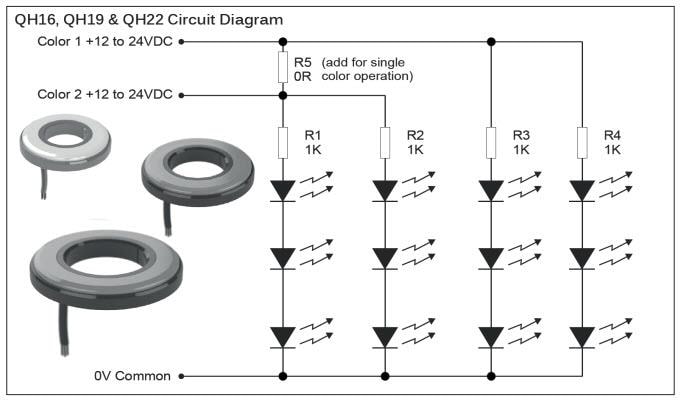 QH LED Halo Indicators - Apem | Mouser