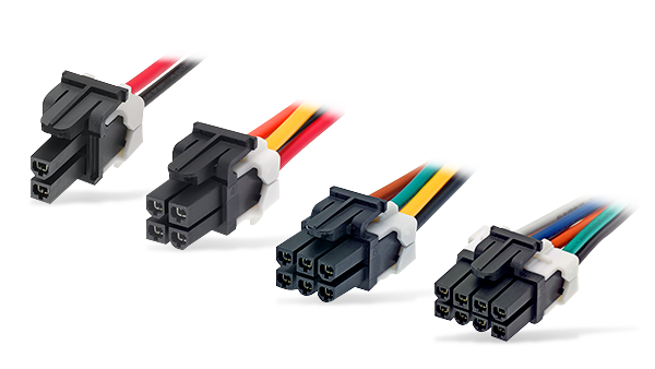 Mini-Fit TPA2電源連接器和電纜組件 - Molex | Mouser
