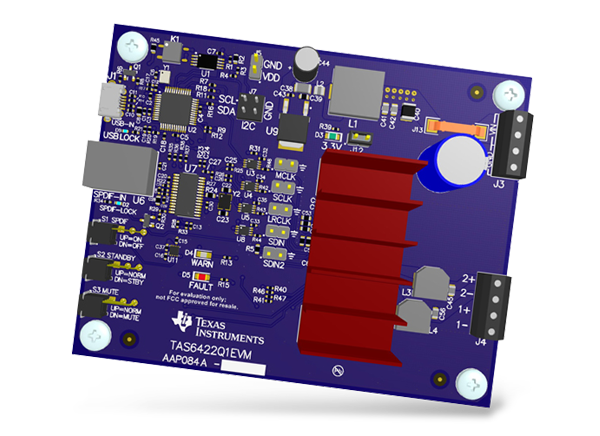 TAS6422Q1EVM Amplifier Evaluation Module (EVM) - TI | Mouser