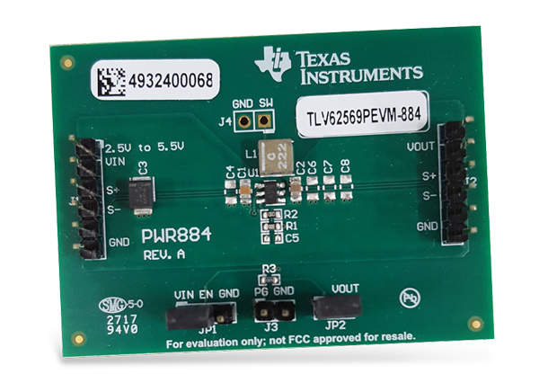 TLV62568PEVM-884/TLV62569PEVM-860 Eval Modules - TI | Mouser