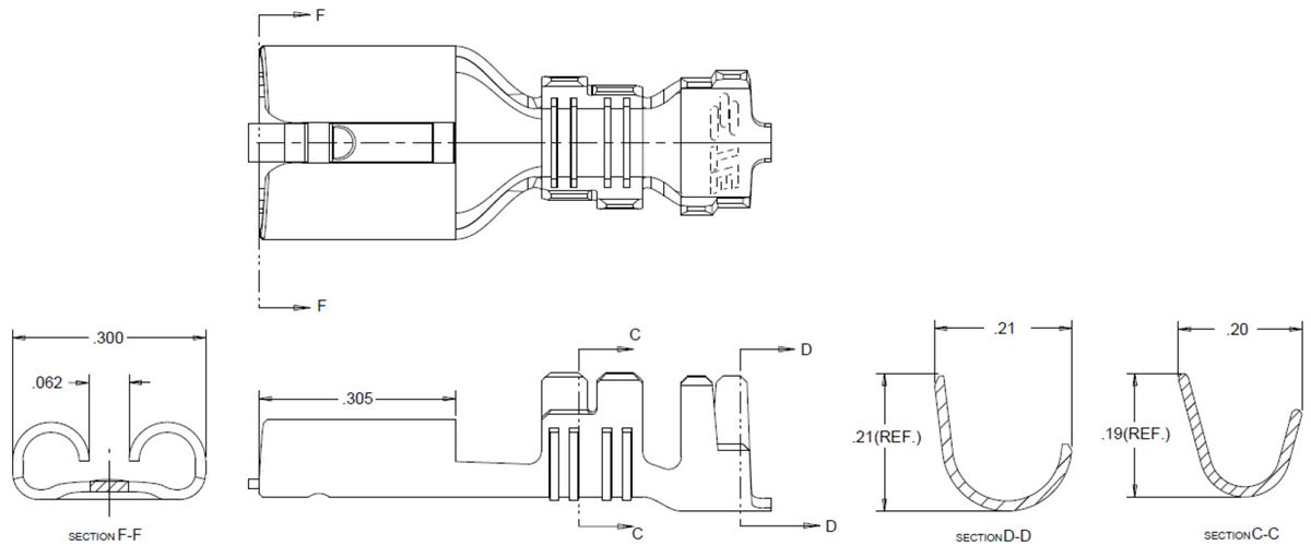 Low Insertion Force (LIF) 250 FASTON - TE | Mouser