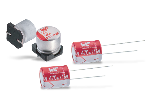 WCAP Aluminum Organic Polymer Capacitors - Würth | Mouser
