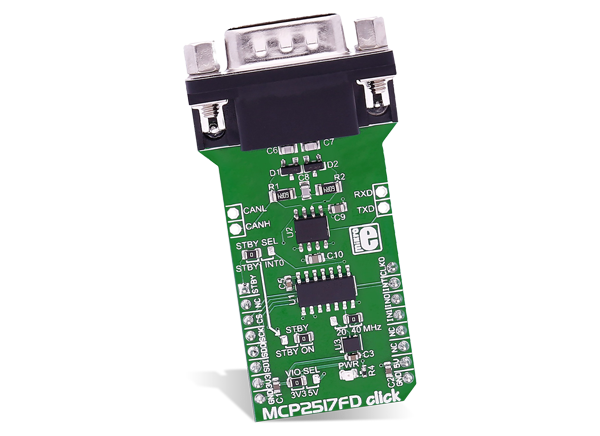 MIKROE-2379 MCP2517FD Click - Mikroe | Mouser