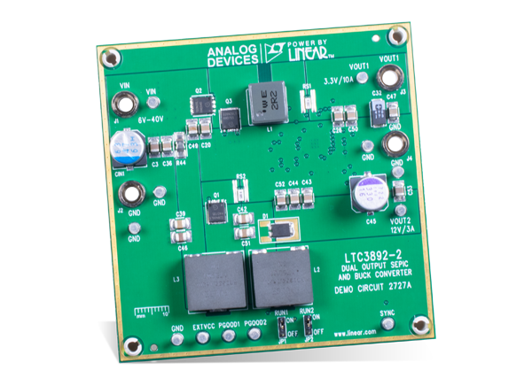 DC2727A Demo Board for LTC3892 DC/DC Controllers - ADI | Mouser