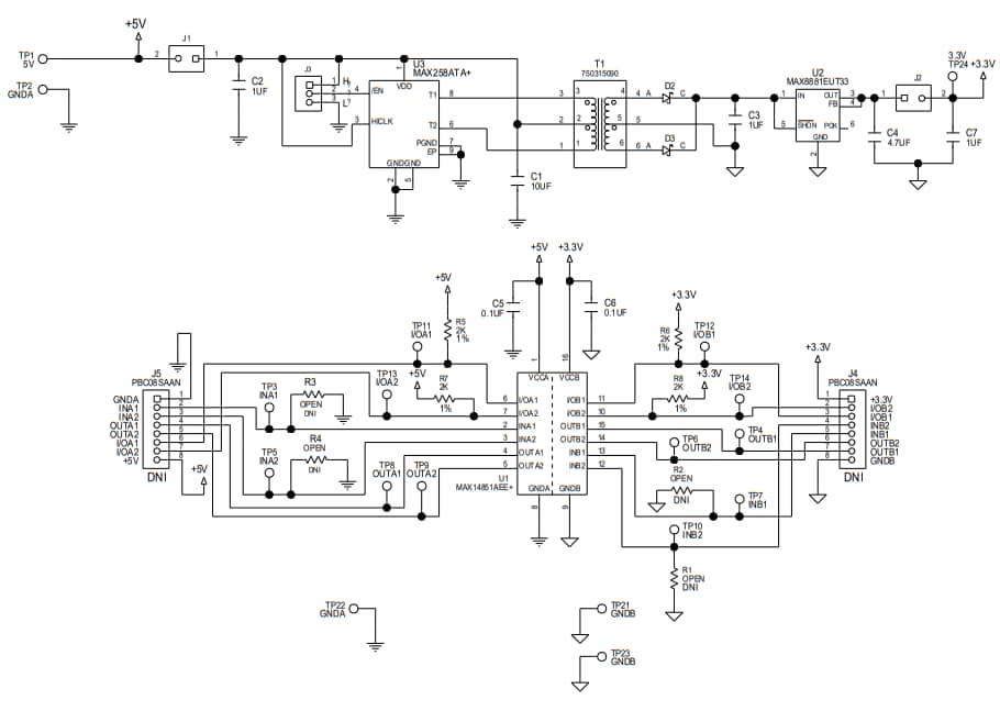 MAX14851EVKIT Evaluation Kit - Analog Devices / Maxim Integrated | Mouser