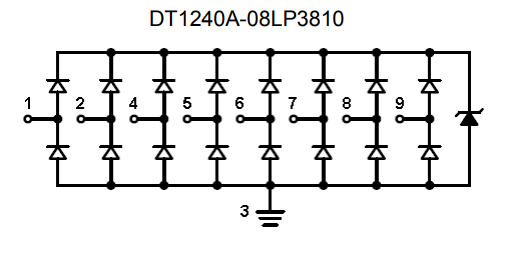 DT1240A TVS Diode Arrays - Diodes Inc | Mouser
