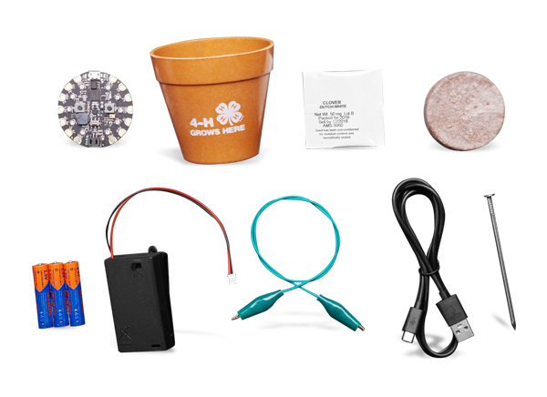 4-H Grow Your Own Clovers Kit with Soil Sensor - Adafruit | Mouser