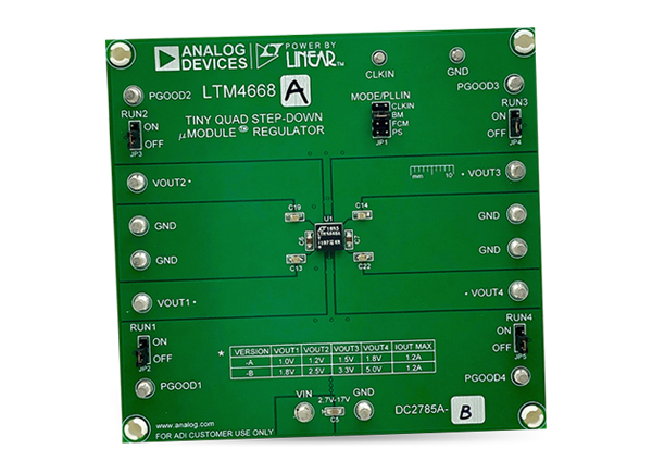 DC2785A-B Demo Board for LTM4668A Regulators - ADI | Mouser