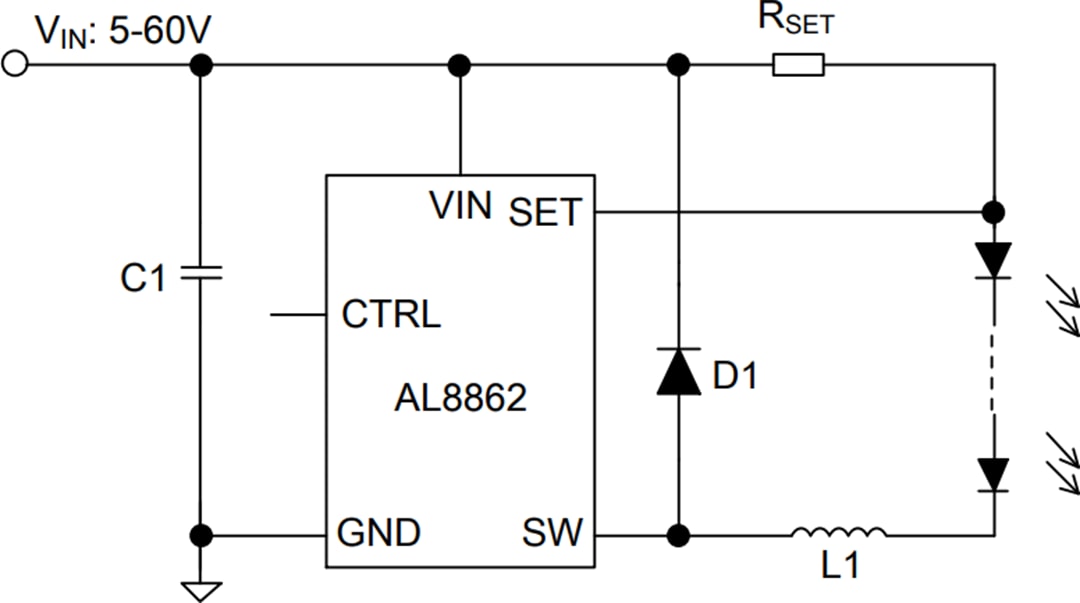 AL8862 Buck LED Driver - Diodes Inc | Mouser