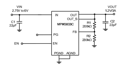 MPM3833C Step-Down Power Modules - MPS | Mouser