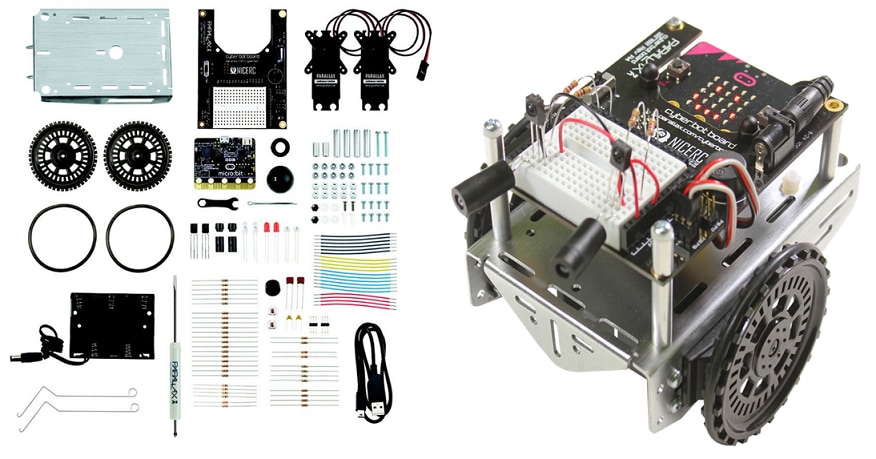 cyber:bot Robot Kit with micro:bit - Parallax | Mouser