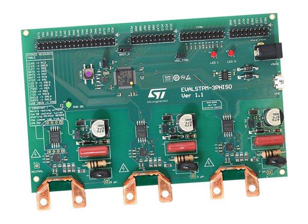 EVALSTPM-3PHISO Evaluation Board - STMicro | Mouser