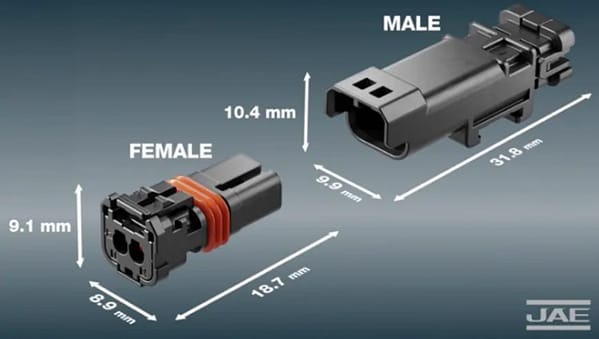 MX80 Waterproof Automotive In-Line Connectors - JAE | Mouser