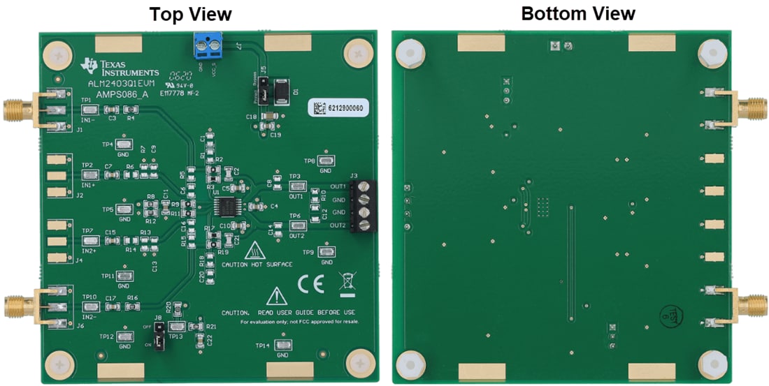 ALM2403Q1EVM Op Amp Evaluation Module (EVM) - TI | Mouser