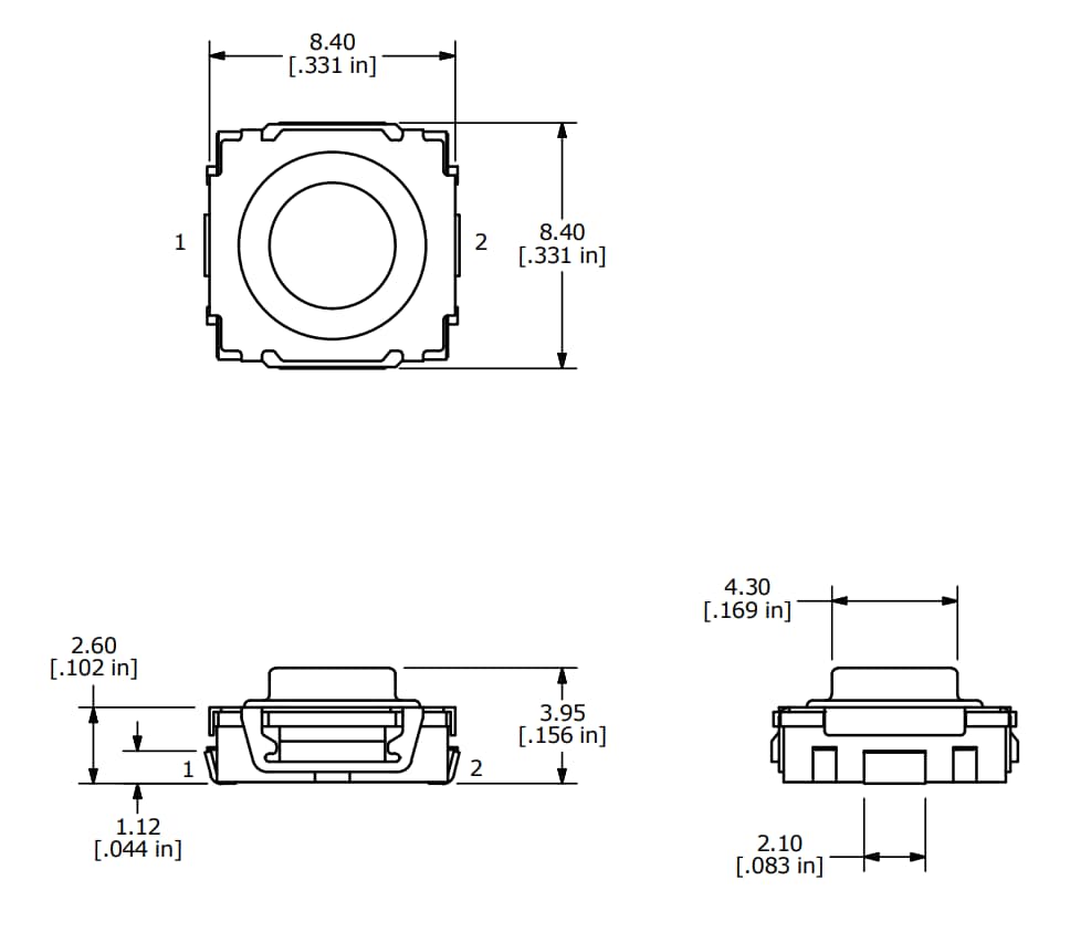 TL9320 Tact Switch - E-Switch | Mouser