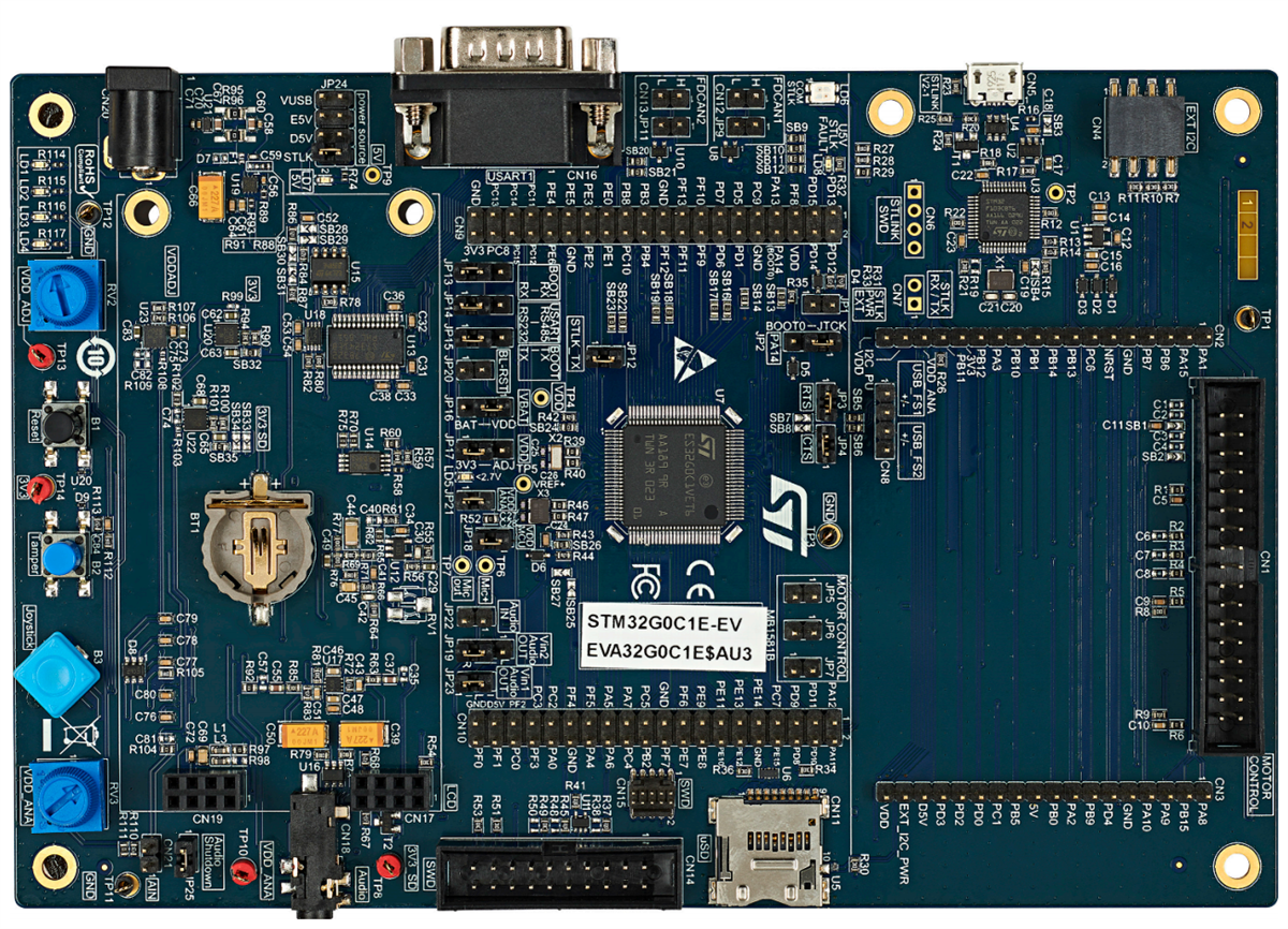 STM32G0C1E-EV Evaluation Board - STMicro | Mouser