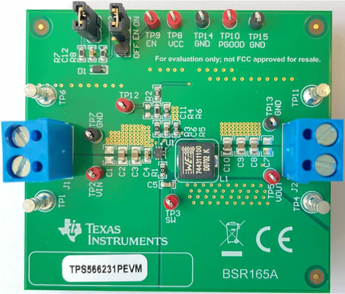 TPS566231PEVM Converter Evaluation Module (EVM) - TI | Mouser