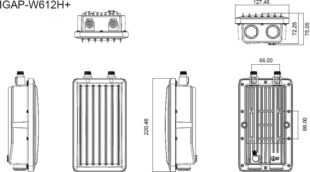 IGAP-W612H+ IP-67 Wireless Access Point - ORing | Mouser