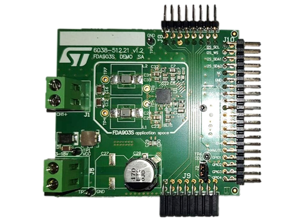 EVAL-FDA903S Class-D Amplifier Evaluation Board - STMicro | Mouser