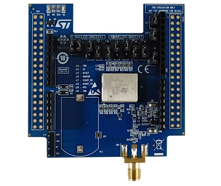 X-NUCLEO-GNSS2A1 GNSS Evaluation Expansion Board - STMicro | Mouser