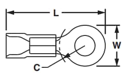 PV Pan-Term Ring Terminals - Panduit | Mouser