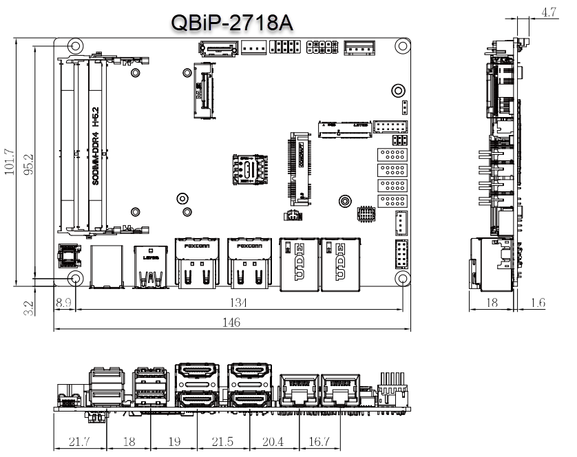 QBiP SubCompact Embedded Motherboards - GIGAIPC | Mouser