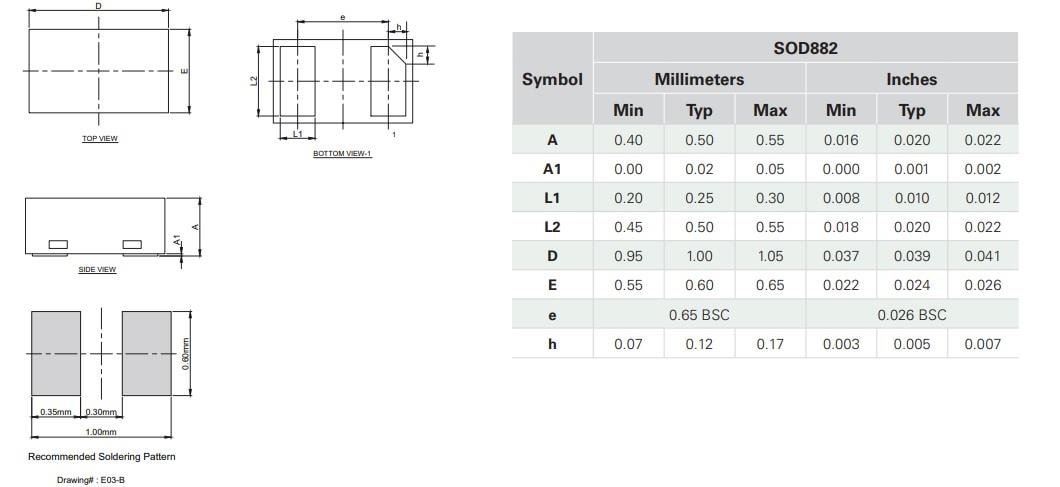 AQ1205-01ETG Bidirectional Discrete TVS Diode - Littelfuse | Mouser