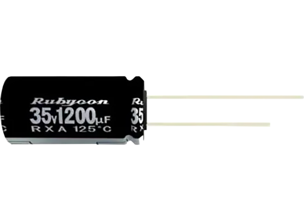 RXA Radial Leaded Aluminum Electrolytic Capacitors - Rubycon | Mouser