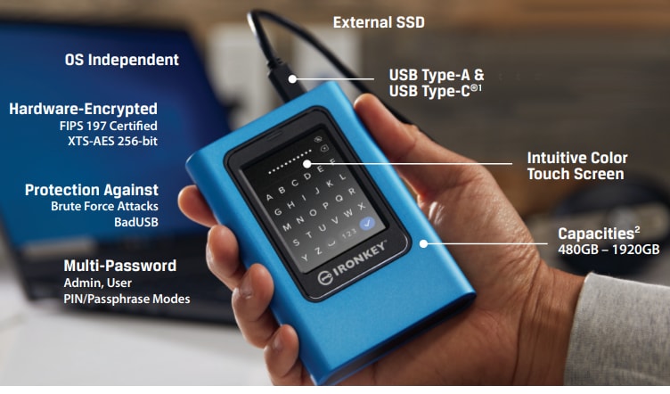 IronKey External SSDs, Premium Drives, & Keypads - Kingston | Mouser