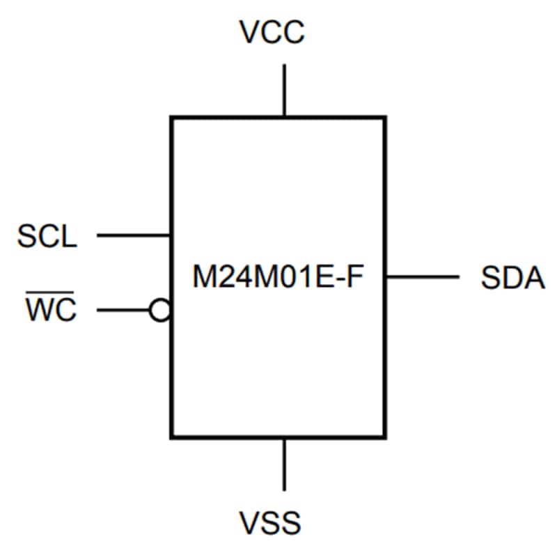M24M01E-F 1-Mbit Serial I²C BUS EEPROMs - STMicro | Mouser
