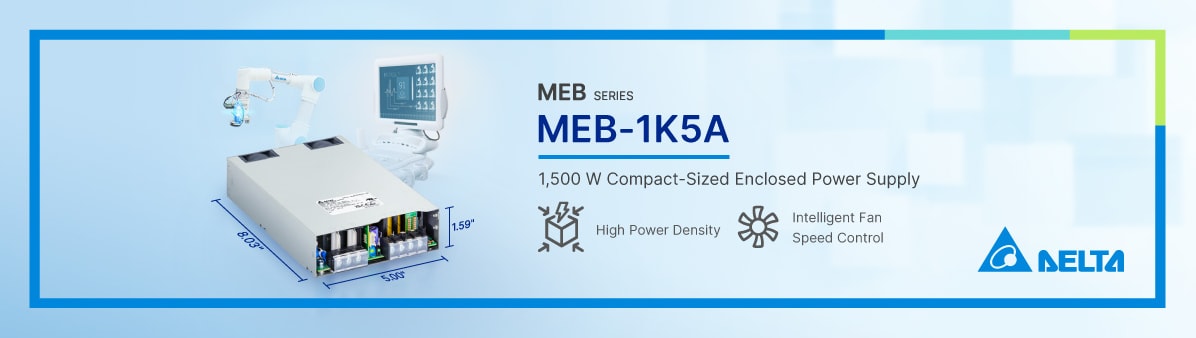 MEB-1K5A 1500W Power Supplies - Delta | Mouser