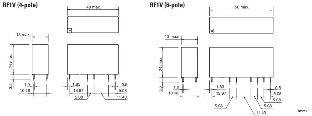 RF1V Force Guided Relays - IDEC | Mouser