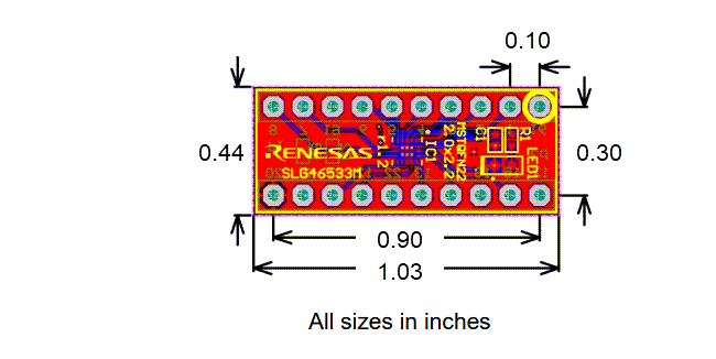 SLG46533M-DIP GreenPAK 20-pin DIP Proto Board - Renesas / Dialog | Mouser
