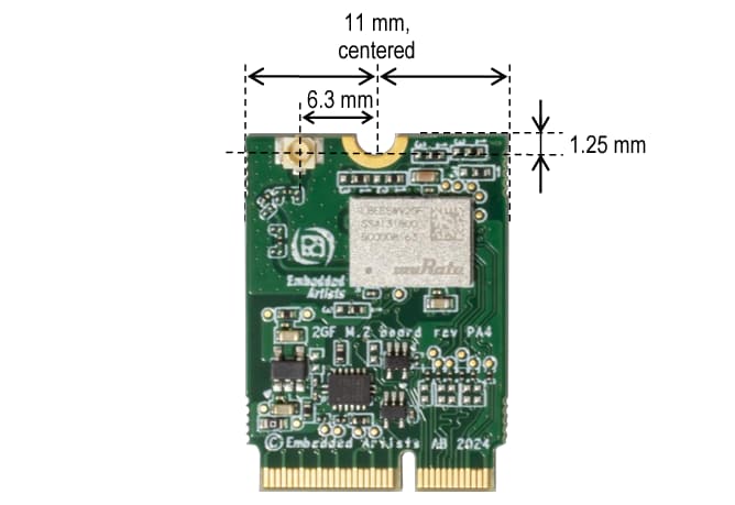 EAR00497 2GF M.2 Module - Embedded Artists | Mouser