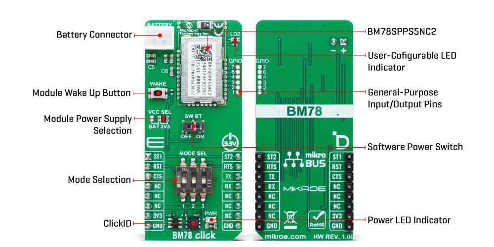 BM78 Click - Mikroe | Mouser