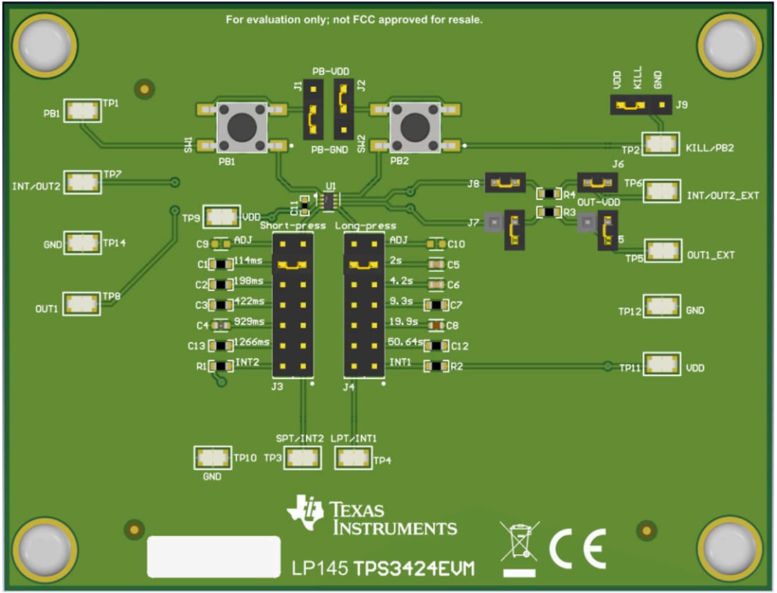 TPS3424EVM Evaluation Module (EVM) - TI | Mouser