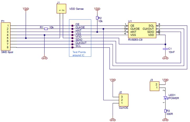 RV-8063-C8 Development Board - Micro Crystal | Mouser