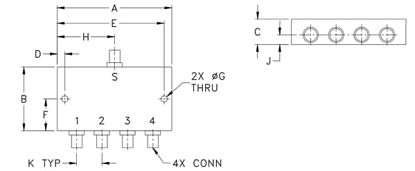 ZB4PD1 DC Pass Power Splitters/Combiners - Mini-Circuits | Mouser