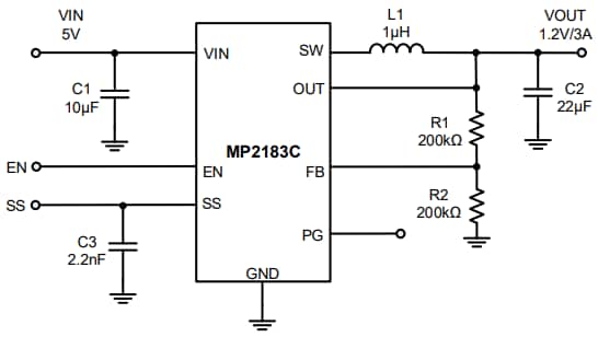 MP2183C Synchronous Step-Down Converters - MPS | Mouser