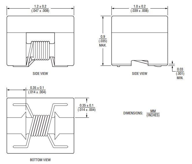 SRF1209U4 Common-Mode Chip Inductors - Bourns | Mouser