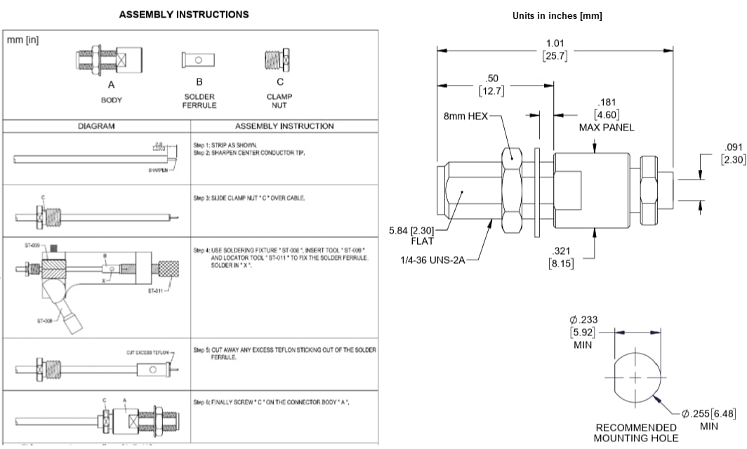 PE517796 3.5mm Female Connector - Pasternack | Mouser