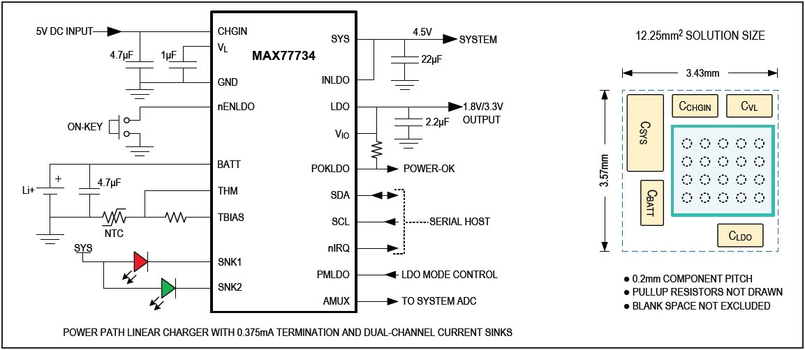 MAX77734 Tiny PMIC - Maxim | Mouser