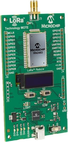 RN2483 LoRa整合式模組 - Microchip | Mouser