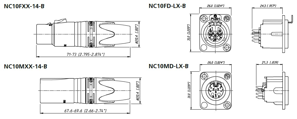 10 Position XLR Cable Connectors - Neutrik | Mouser 臺灣