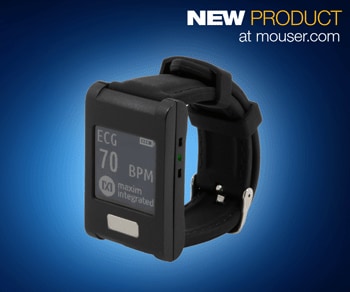 Maxim’s Wearable MAXREFDES101 Health Sensor Platform 2.0, Now at Mouser, Enables Advanced Health ...